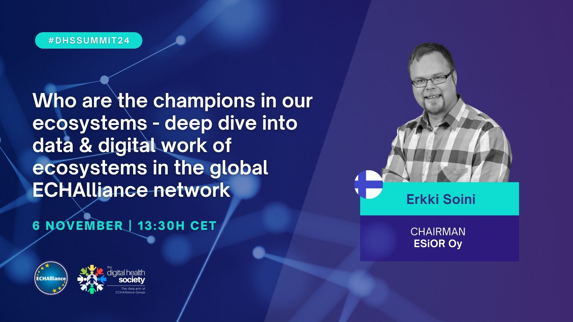 ESiOR´s CEO Erkki Soini, one of the speakers at the Digital Health ...